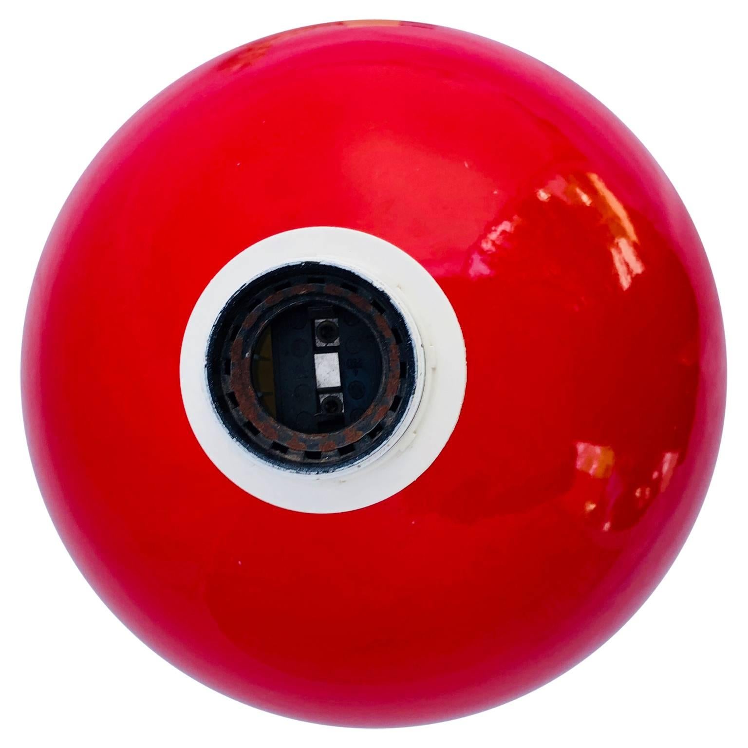 Small Red Ball-Like Vintage Italian Table Lamp For Sale at 1stDibs ...