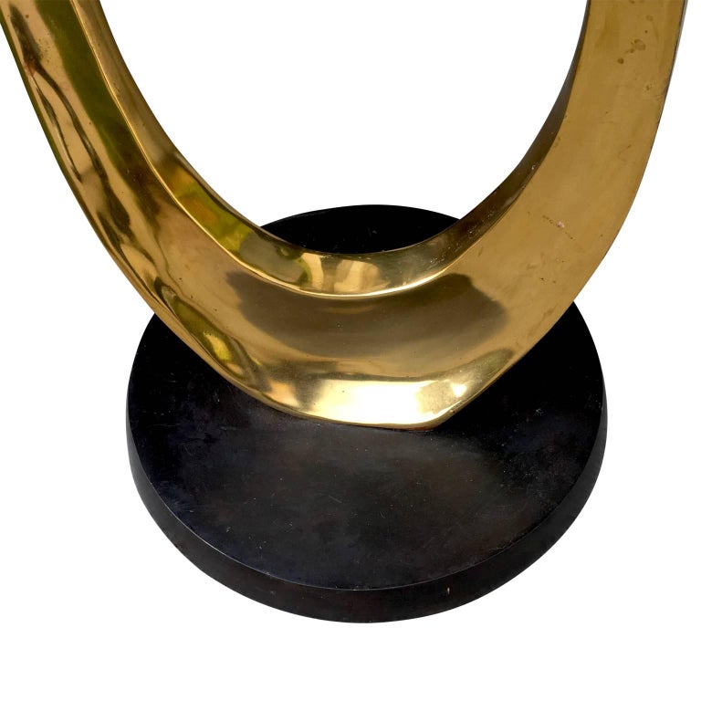 Tall Brass Entwined Cranes Sculpture by Boris Lovet Lorski at 1stDibs