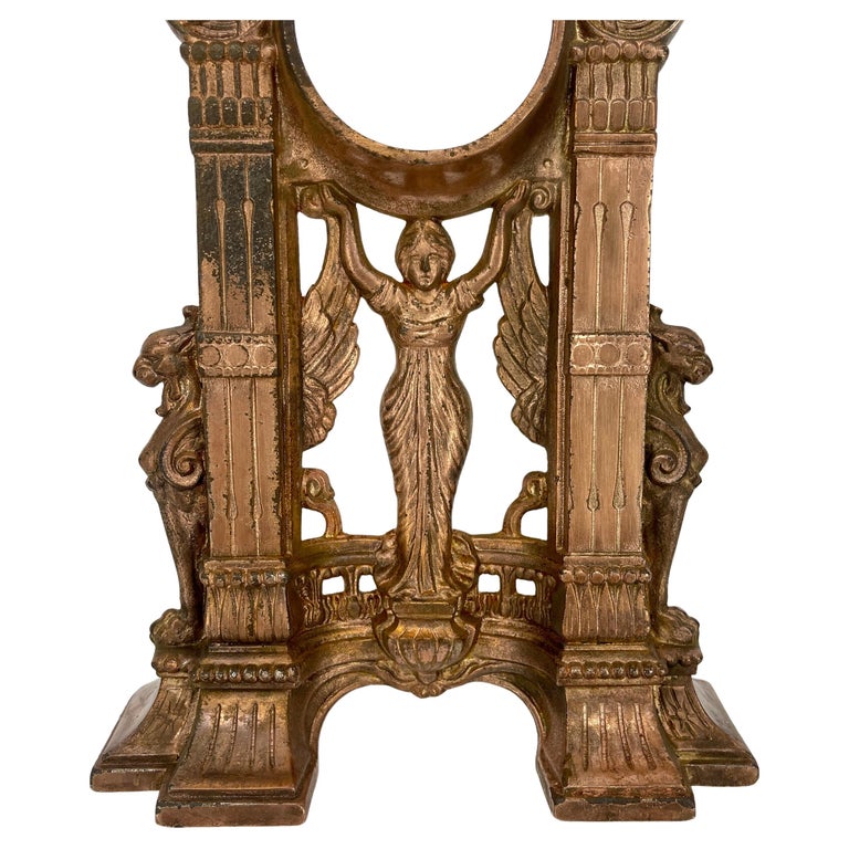 Early 19th Century Gilt Bronze Pocket Watch Night Stand For Sale at 1stDibs