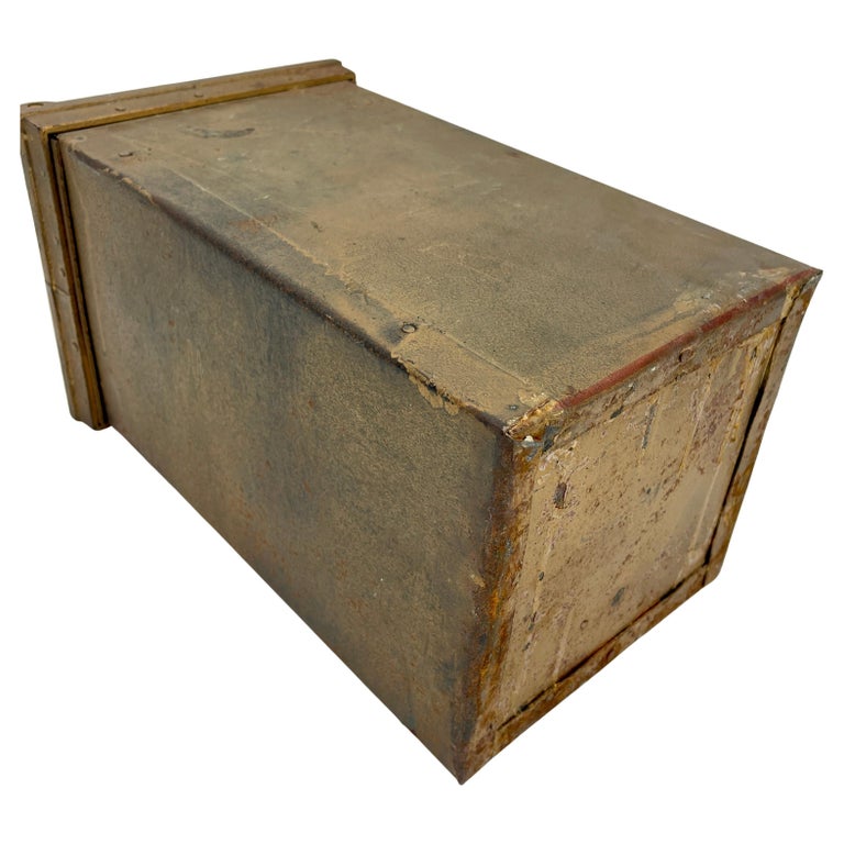 Early 1900's Birchwood Lock Box Safe with Key For Sale at 1stDibs