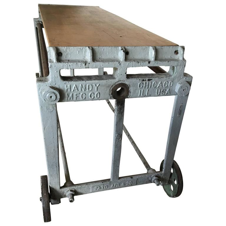 Industrial Cast Iron Wall Console at 1stDibs