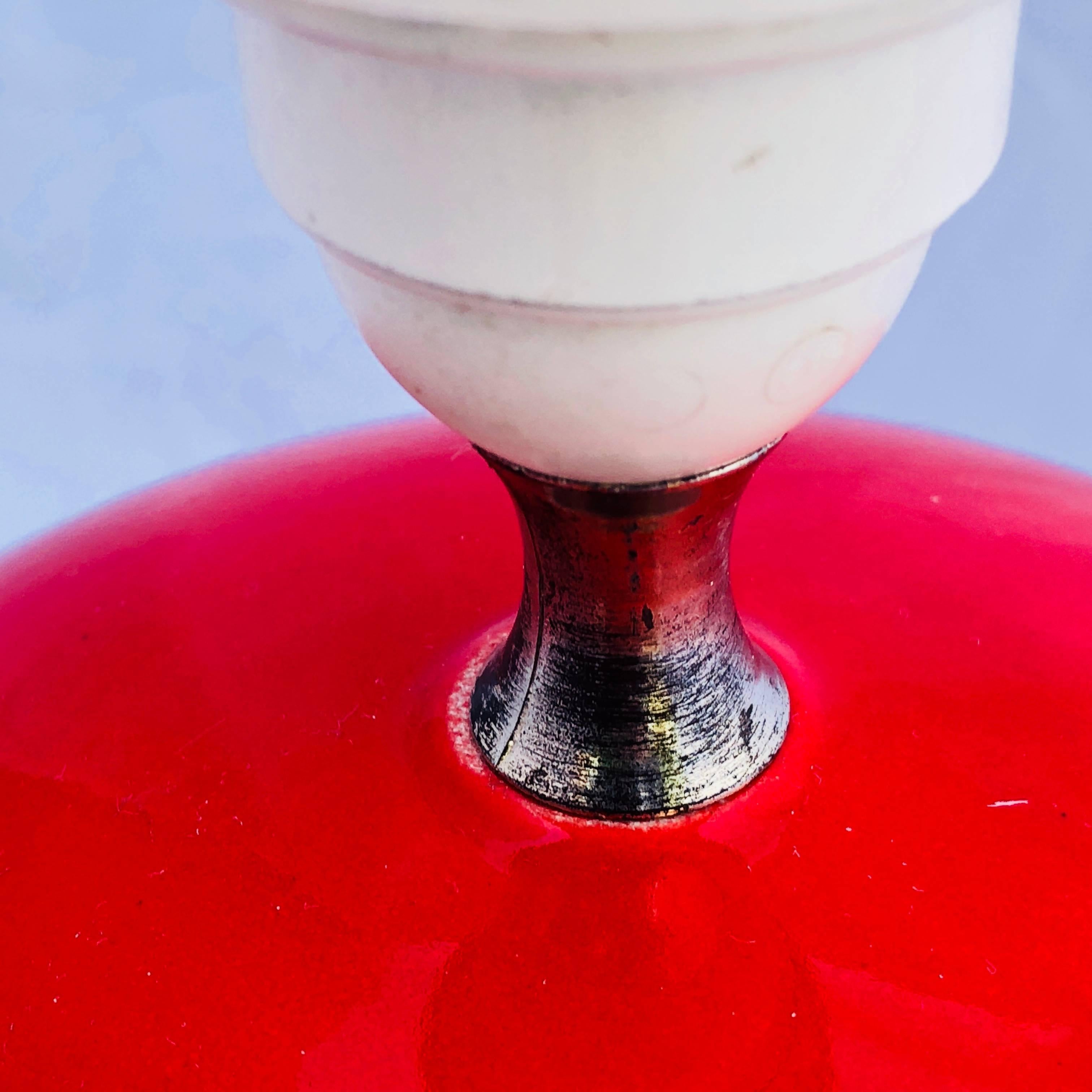 Small Red Ball-Like Vintage Italian Table Lamp For Sale at 1stDibs ...