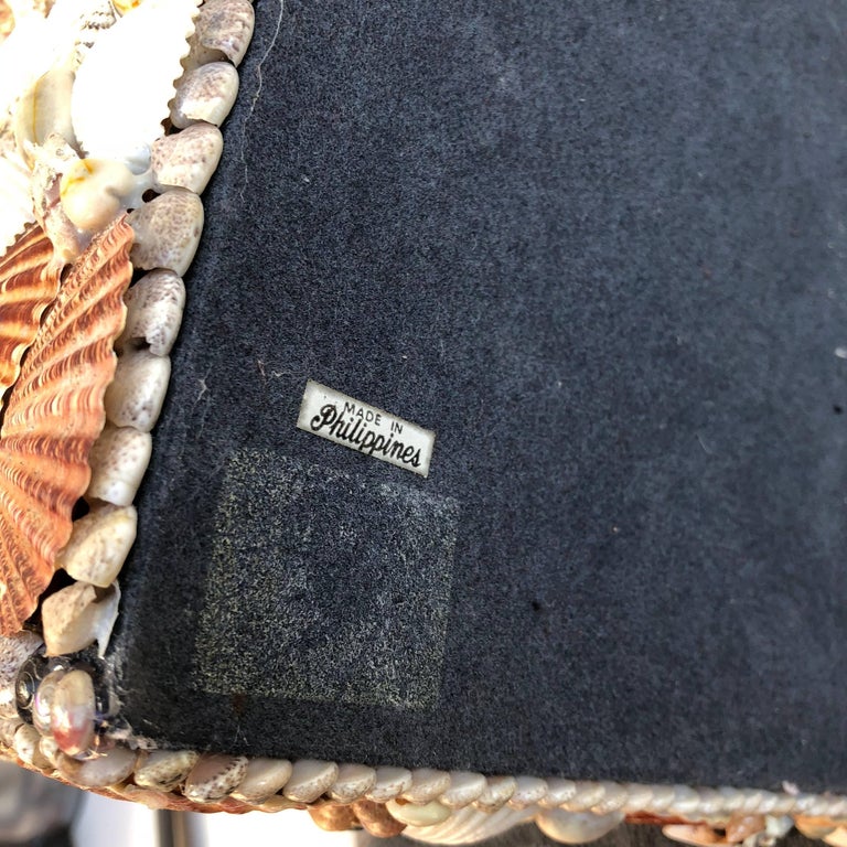 Vintage Jewelry Box Covered Pacific Seashell at 1stDibs