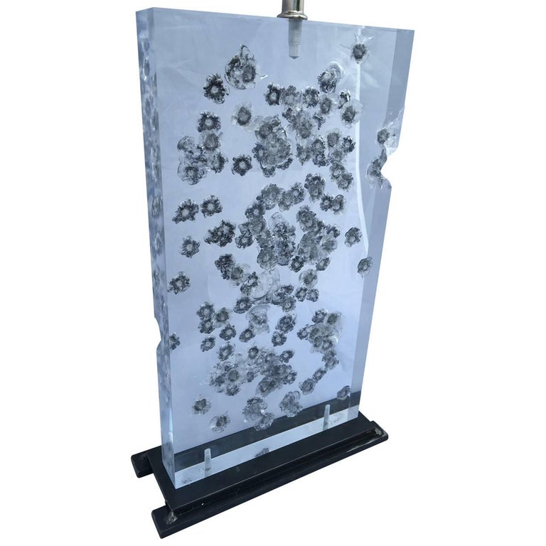 Industrial Table Lamp Made by Tested Bulletproof Acrylic For Sale at ...