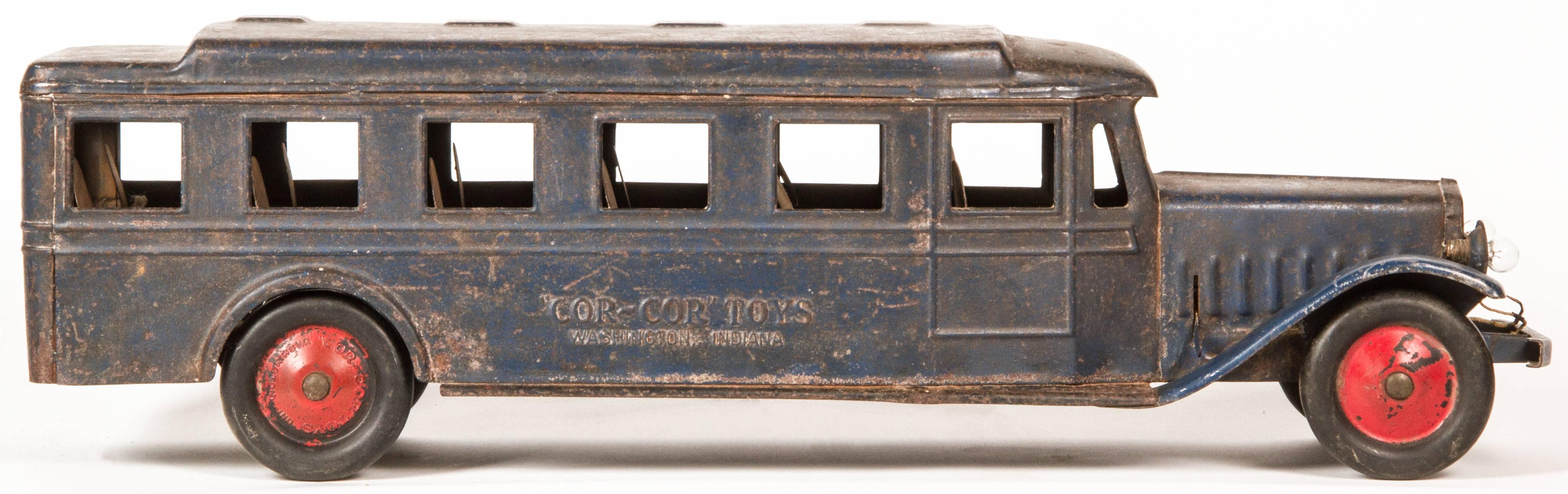 1920s Vintage Cor-Cor Toy Bus with Working Lights at 1stDibs | toy cor ...