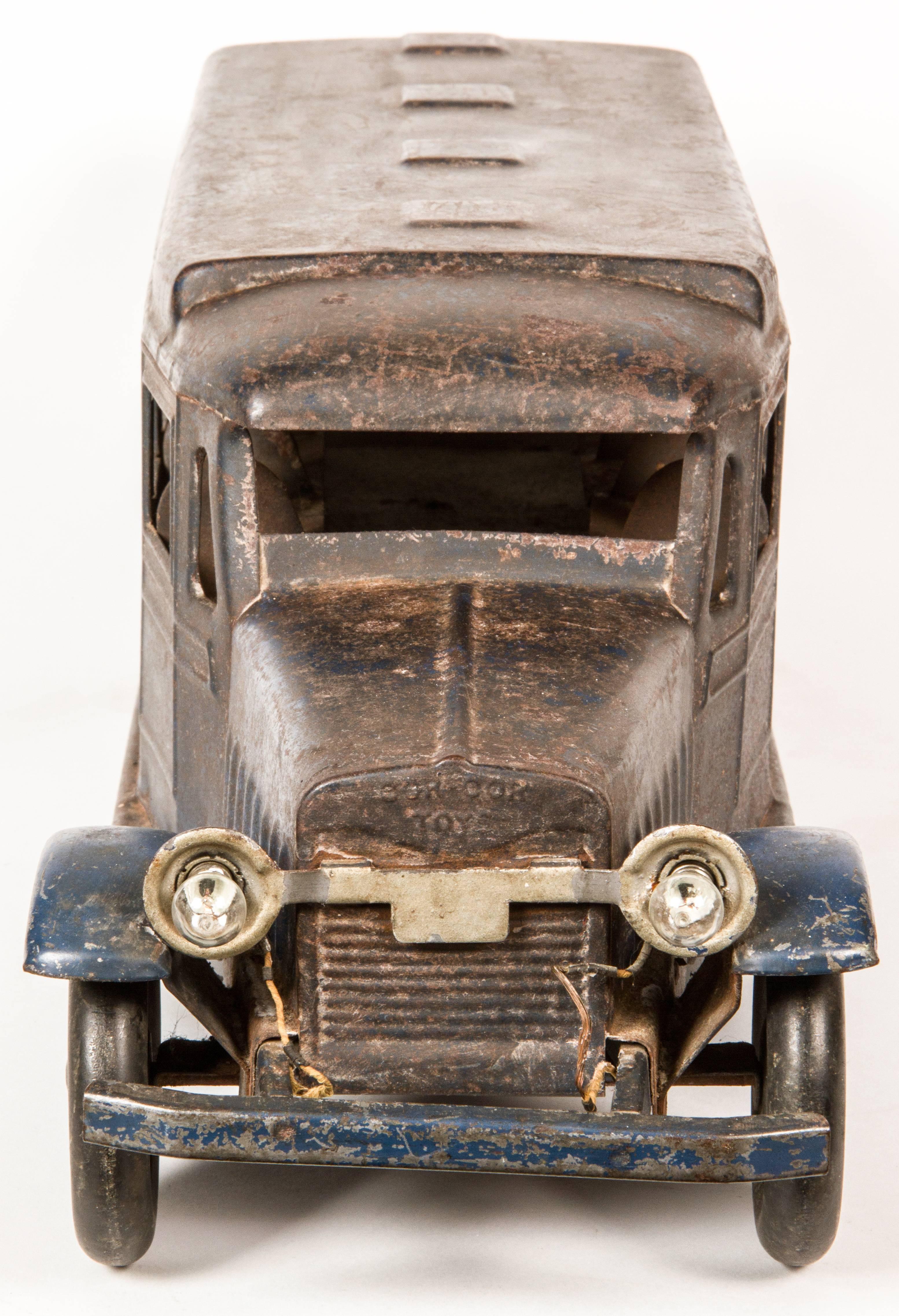 1920s Vintage Cor-Cor Toy Bus with Working Lights at 1stDibs | toy cor ...