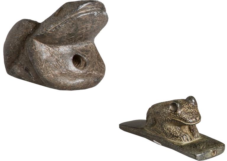 Pair of Two American Indian Frog or Toad Pipes at 1stDibs
