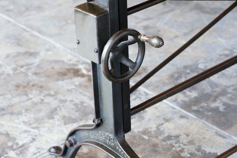Antique Cast Iron Drafting Table by The Frederick Post Company at 1stDibs