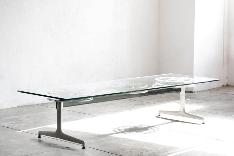 Film Reel Coffee Table on 1960s Modern Base For Sale at 1stDibs