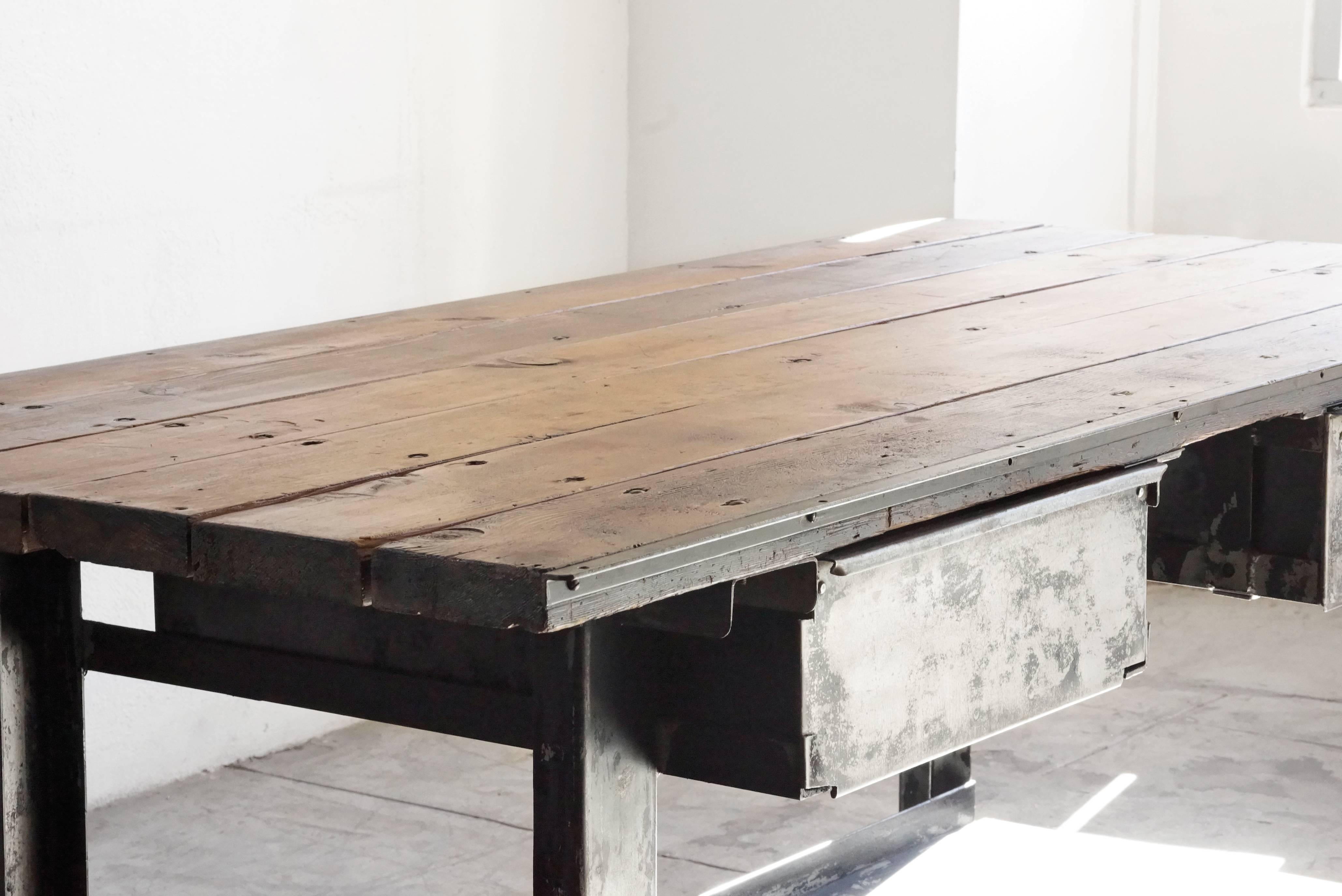 Vintage Custom-Made Machinist Workbench at 1stDibs | custom workbench ...