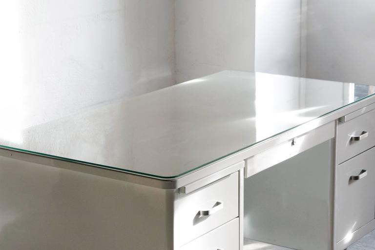 Vintage McDowell Craig Tanker Desk, Refinished in White at 1stDibs ...