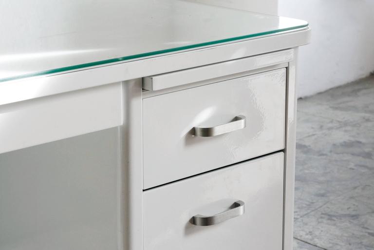 Vintage McDowell Craig Tanker Desk, Refinished in White at 1stDibs ...