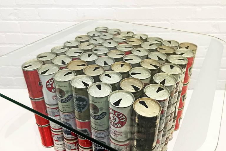 1970s Folk Art Beer Can Table Base at 1stDibs | arts beer cans, beer ...