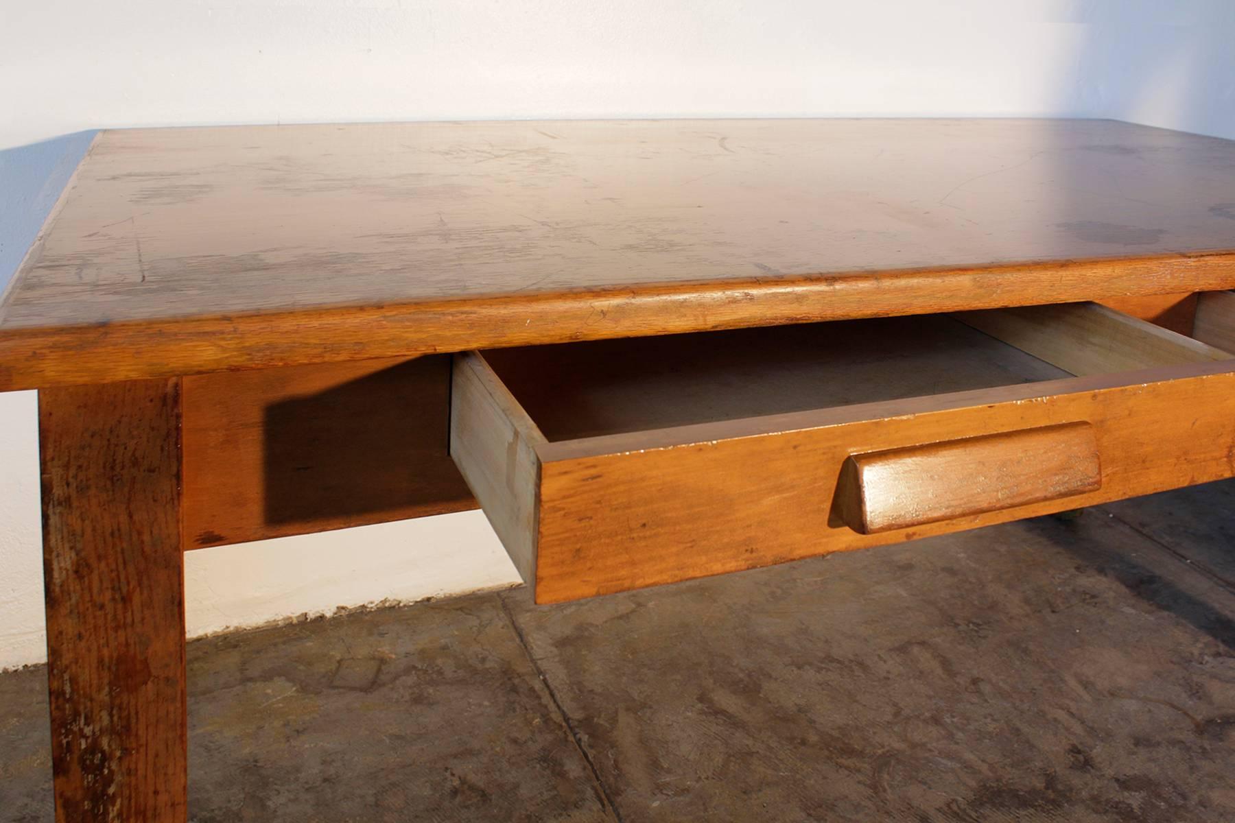 Antique Craftsman Library Table at 1stDibs