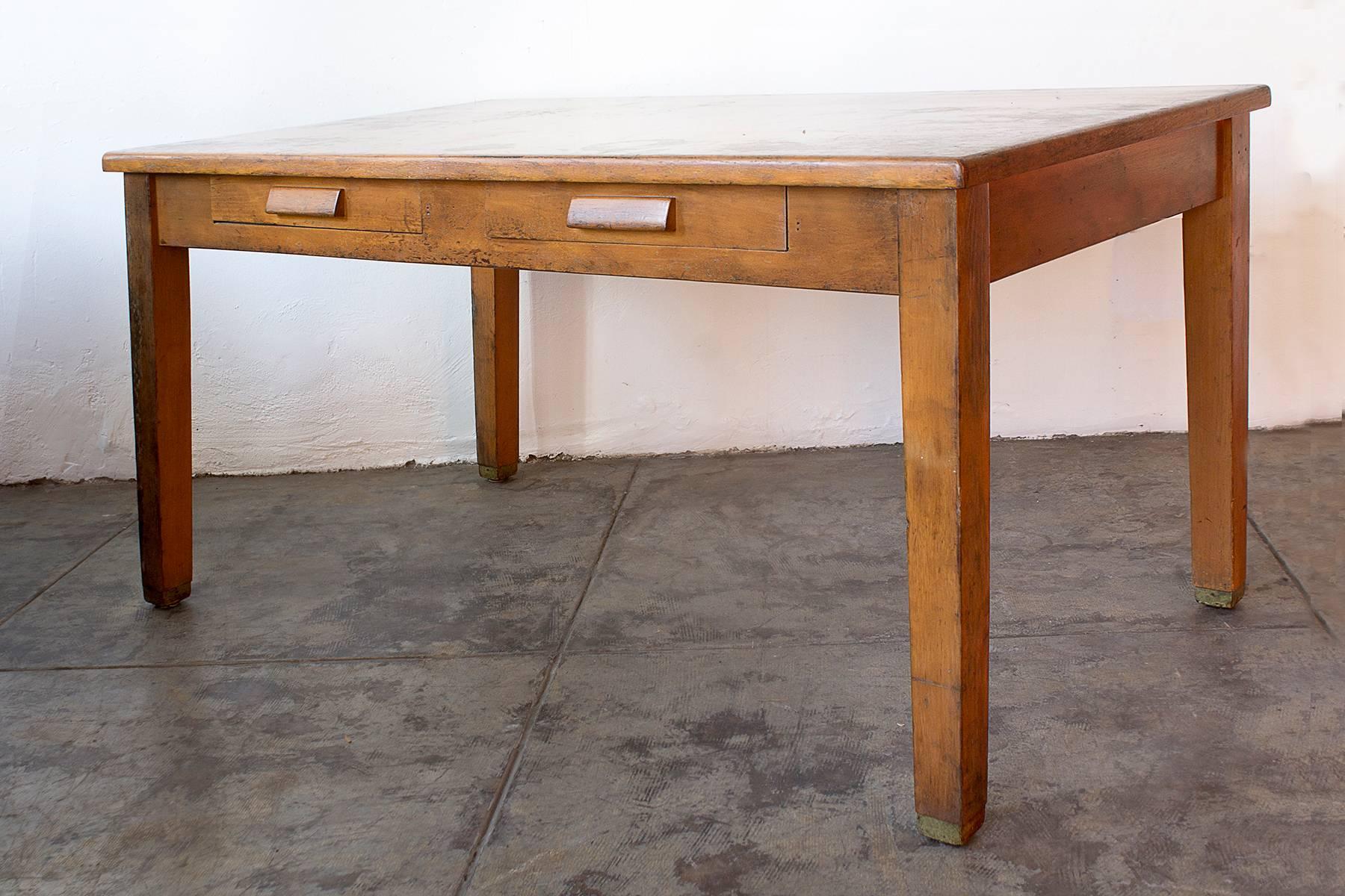 Antique Craftsman Library Table at 1stDibs