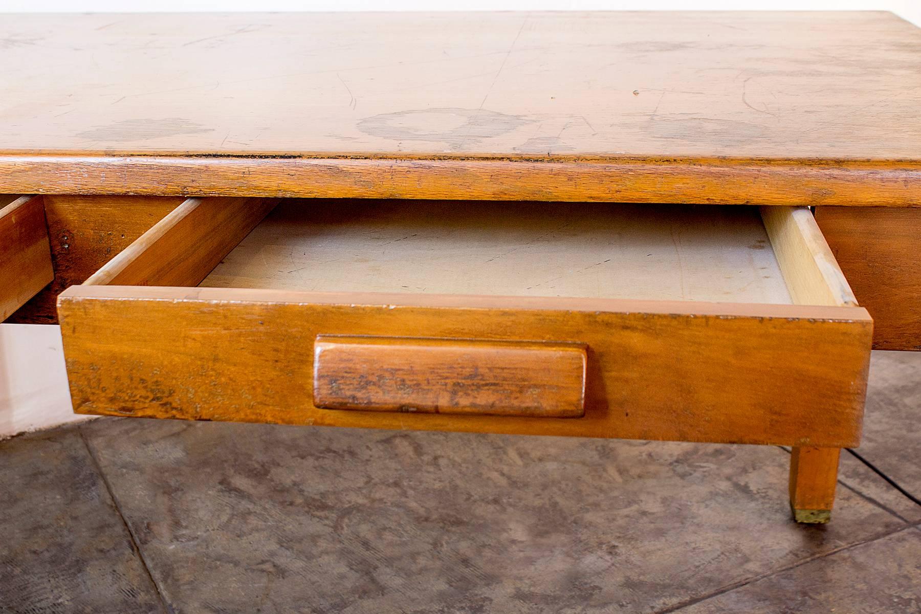 Antique Craftsman Library Table at 1stDibs