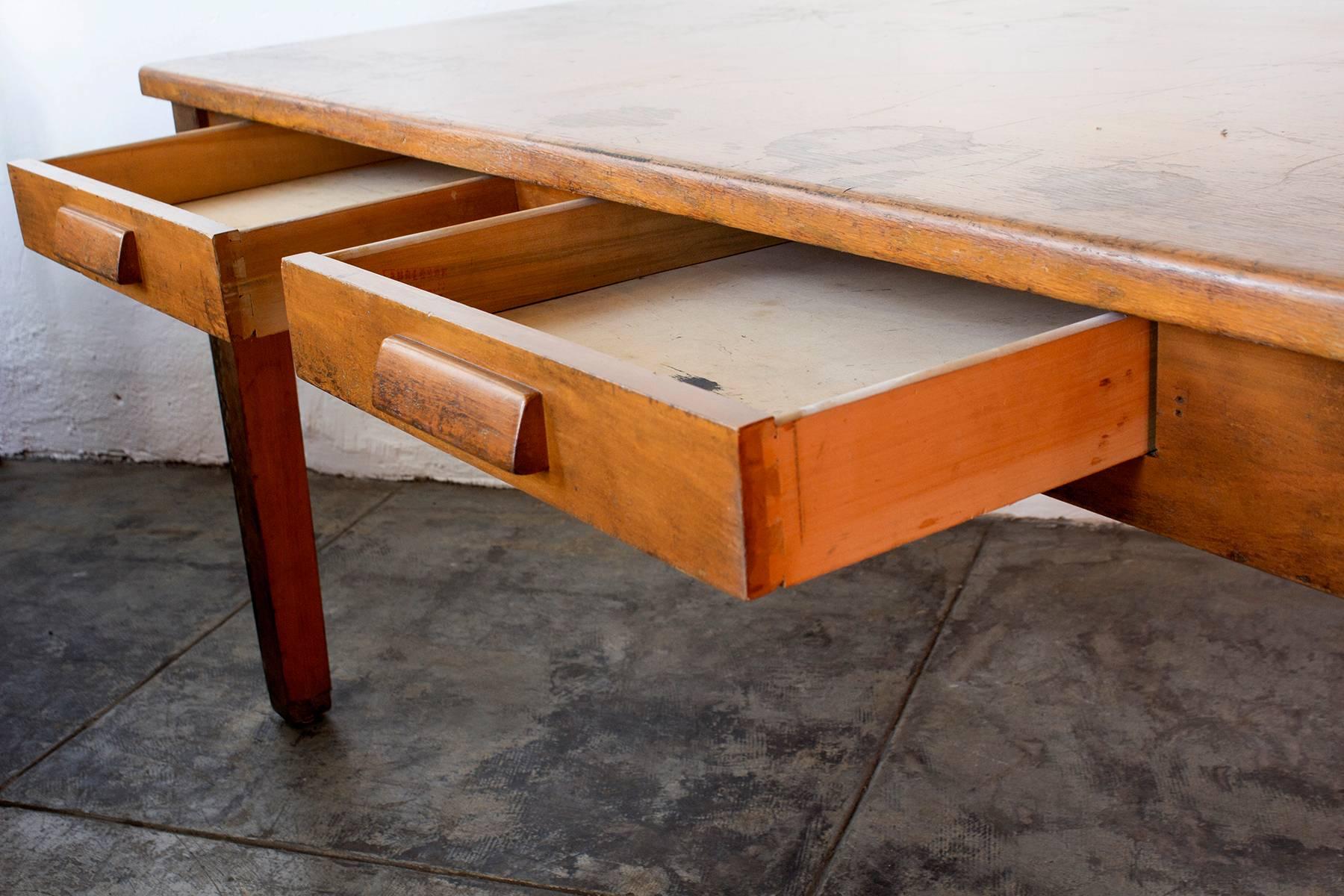 Antique Craftsman Library Table at 1stDibs