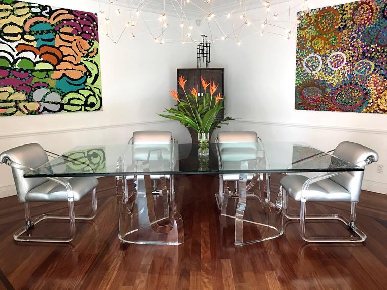 Lucite 'Iceberg" Dining Table by Stephen K. Frye for Lion in Frost at ...