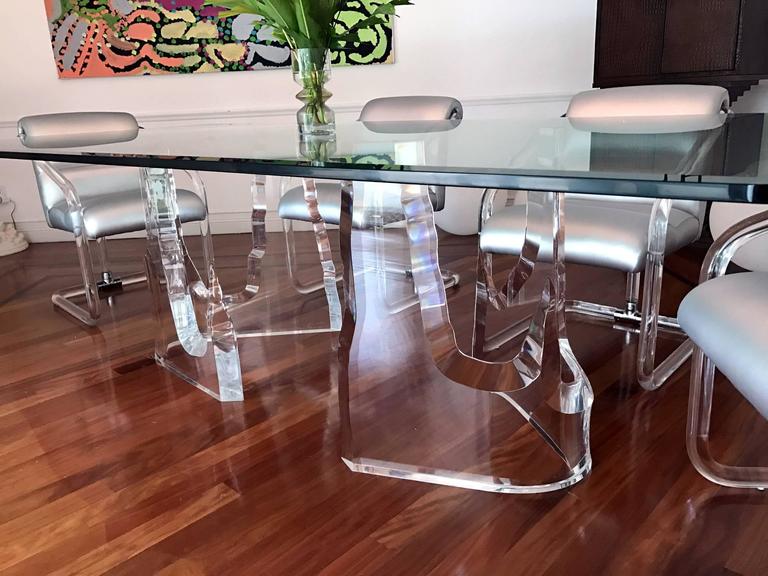 Lucite 'Iceberg" Dining Table by Stephen K. Frye for Lion in Frost at ...