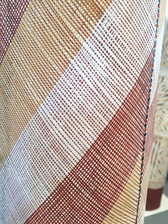 Australian Aboriginal Painting on Hollow Log For Sale at 1stDibs