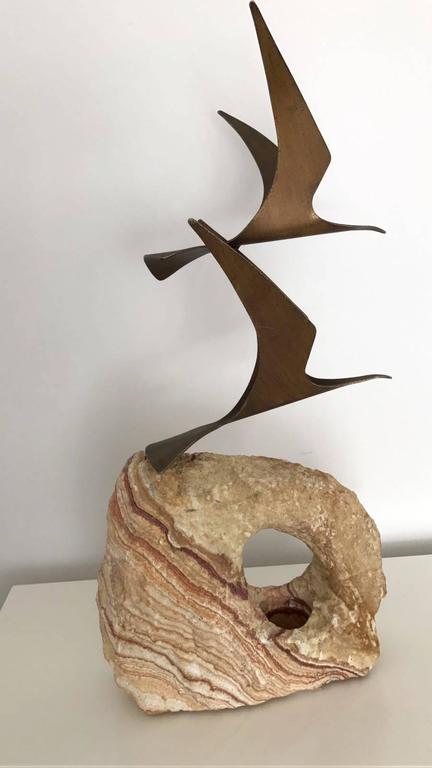 Large Birds in Flight Sculpture by C. Jere at 1stDibs | birds in flight ...