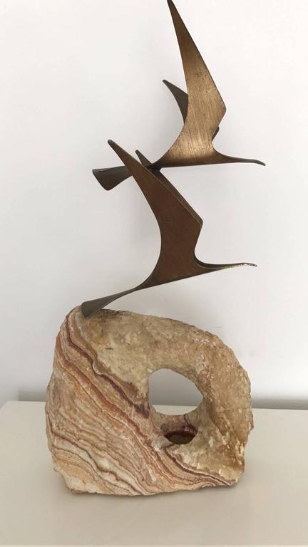 Large Birds in Flight Sculpture by C. Jere at 1stDibs | birds in flight ...