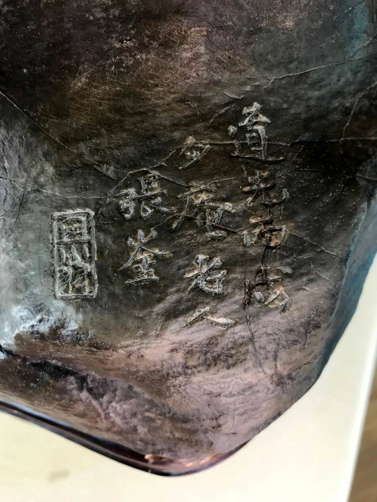 An Extraordinary Antique Chinese Lingbi Scholar Rock with Rare ...