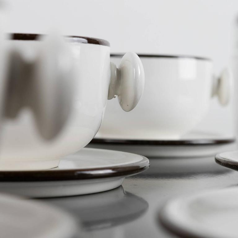 Enzo Bioli Ceramic Dining Set for Il Picchio For Sale at 1stDibs