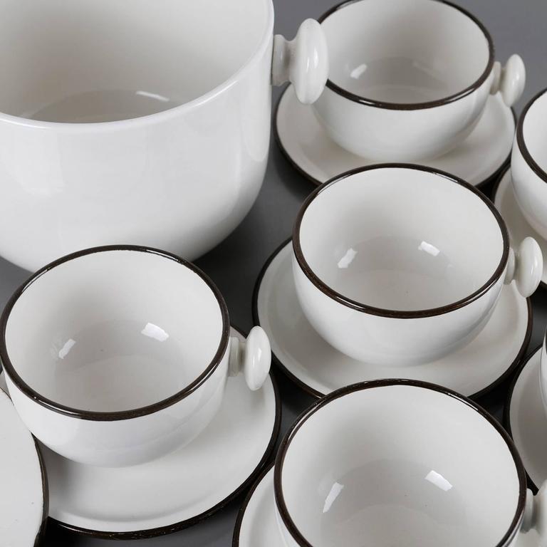 Enzo Bioli Ceramic Dining Set for Il Picchio For Sale at 1stDibs