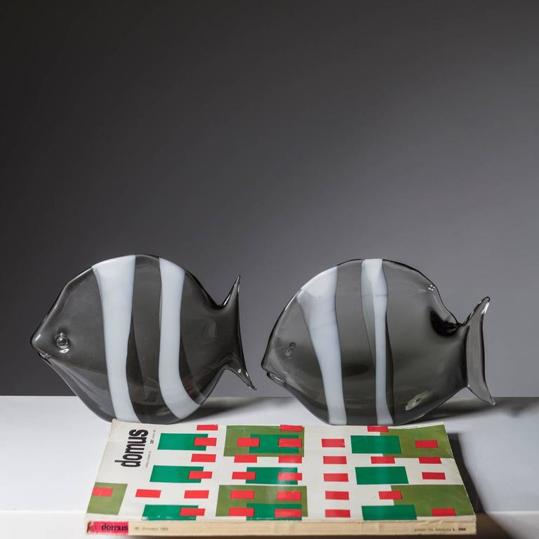 Pair of Seguso Murano Glass Sculptures For Sale at 1stDibs