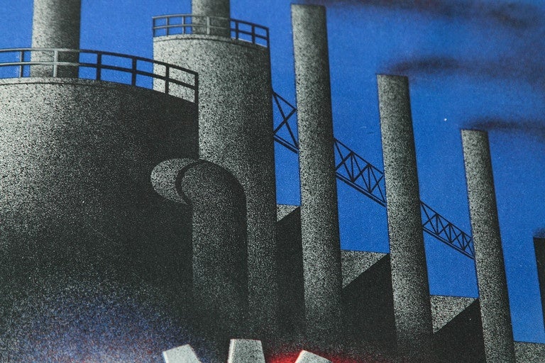 Machine Age Vintage French Lottery Poster, circa 1940 For Sale at 1stDibs