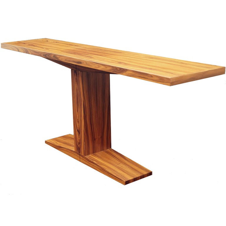 Unusual Modern Rosewood Console Sofa Table at 1stDibs