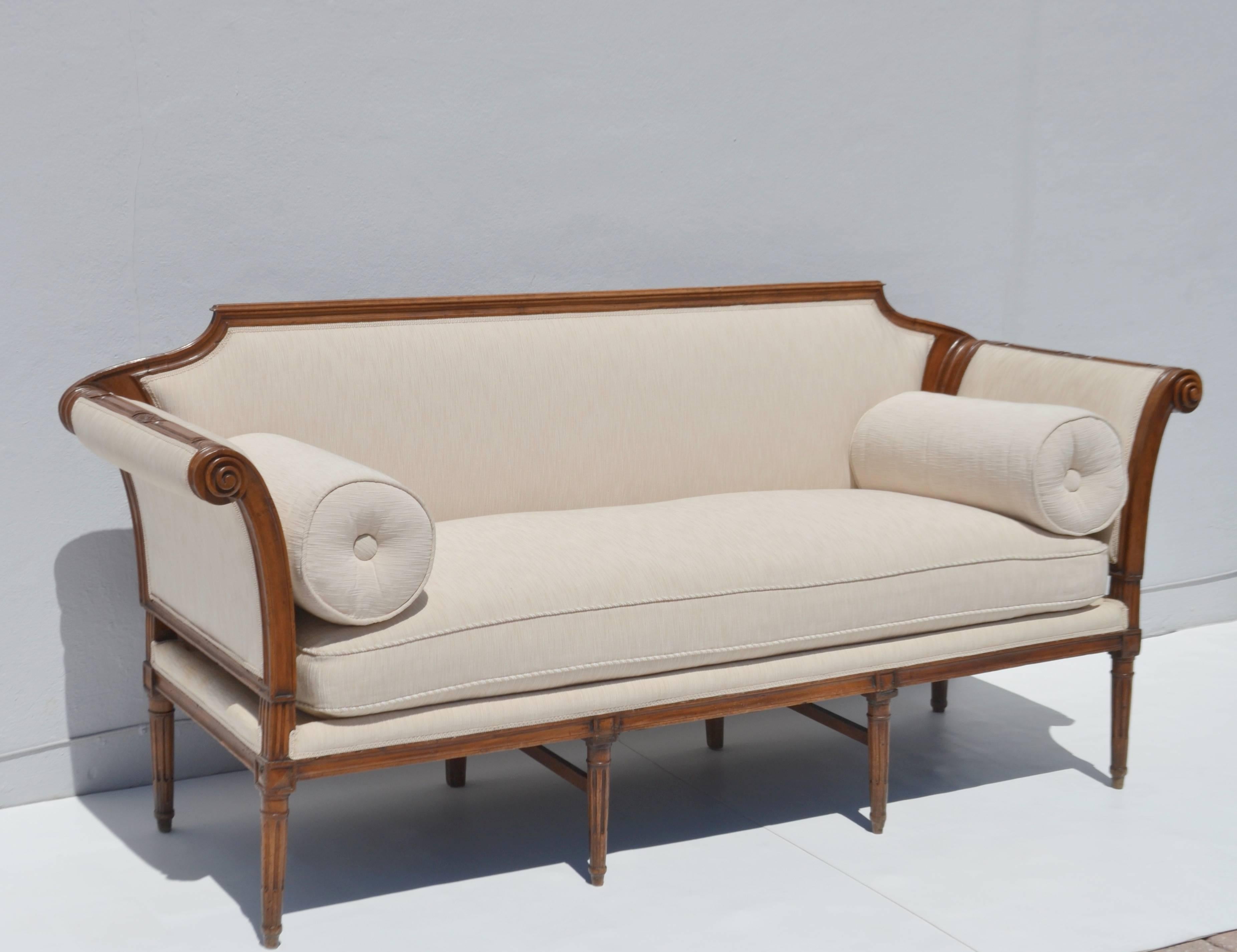 Regency Style Fruitwood Settee at 1stDibs | regency style sofa