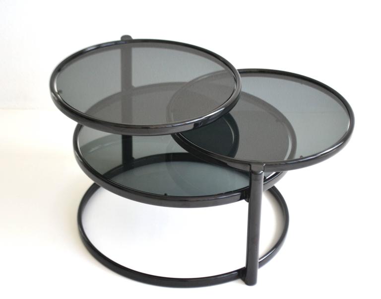 Post-Modern Three-Tier Articulating Side Table at 1stDibs