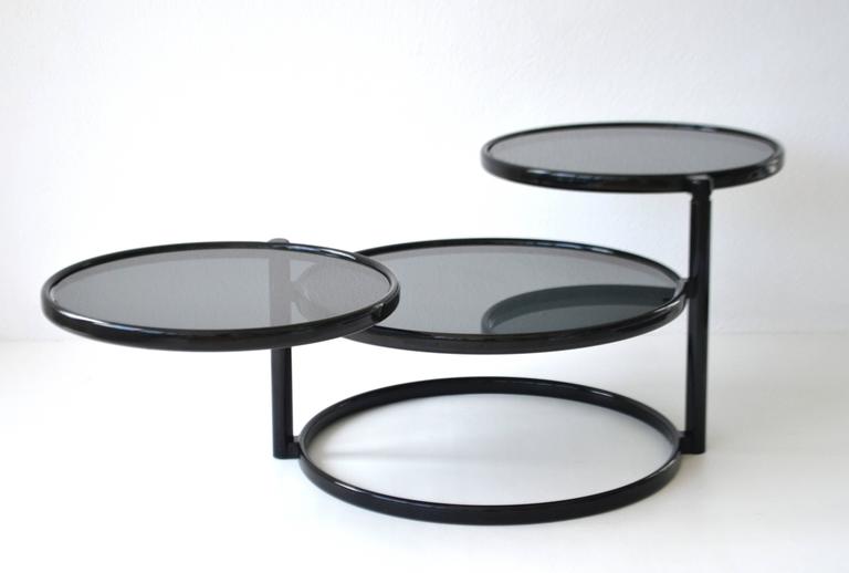 Post-Modern Three-Tier Articulating Side Table at 1stDibs