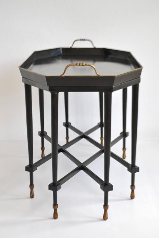 Tole Tray Top Cocktail Table at 1stDibs