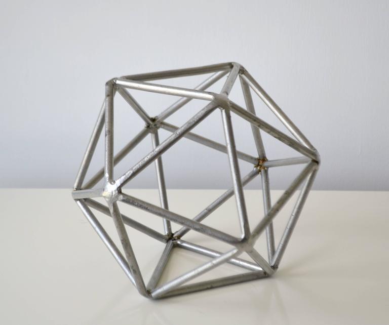 Midcentury Brutalist Inspired Geodesic Sphere Sculpture For Sale at 1stDibs