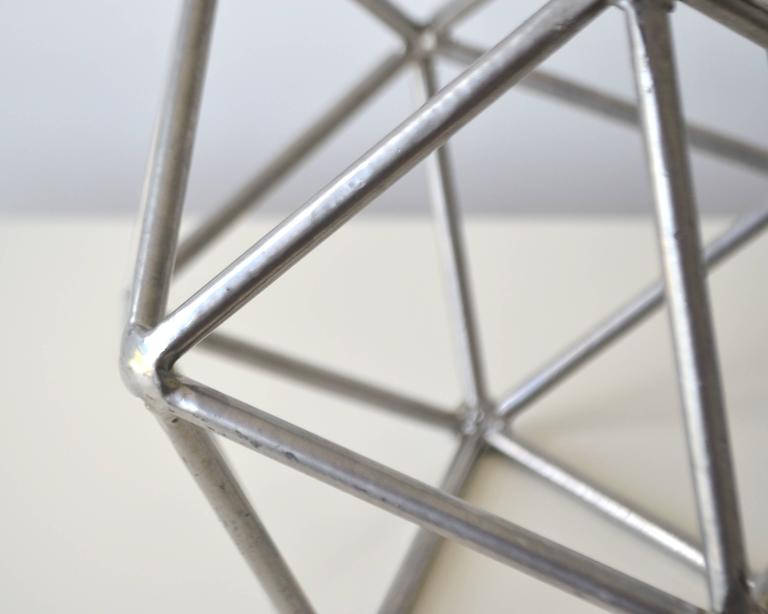 Midcentury Brutalist Inspired Geodesic Sphere Sculpture For Sale at 1stDibs