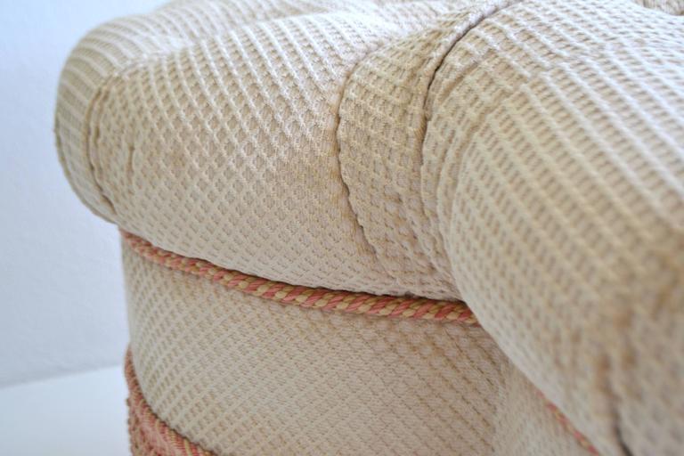 Hollywood Regency Style Clover Leaf Form Tufted Ottoman at 1stDibs ...