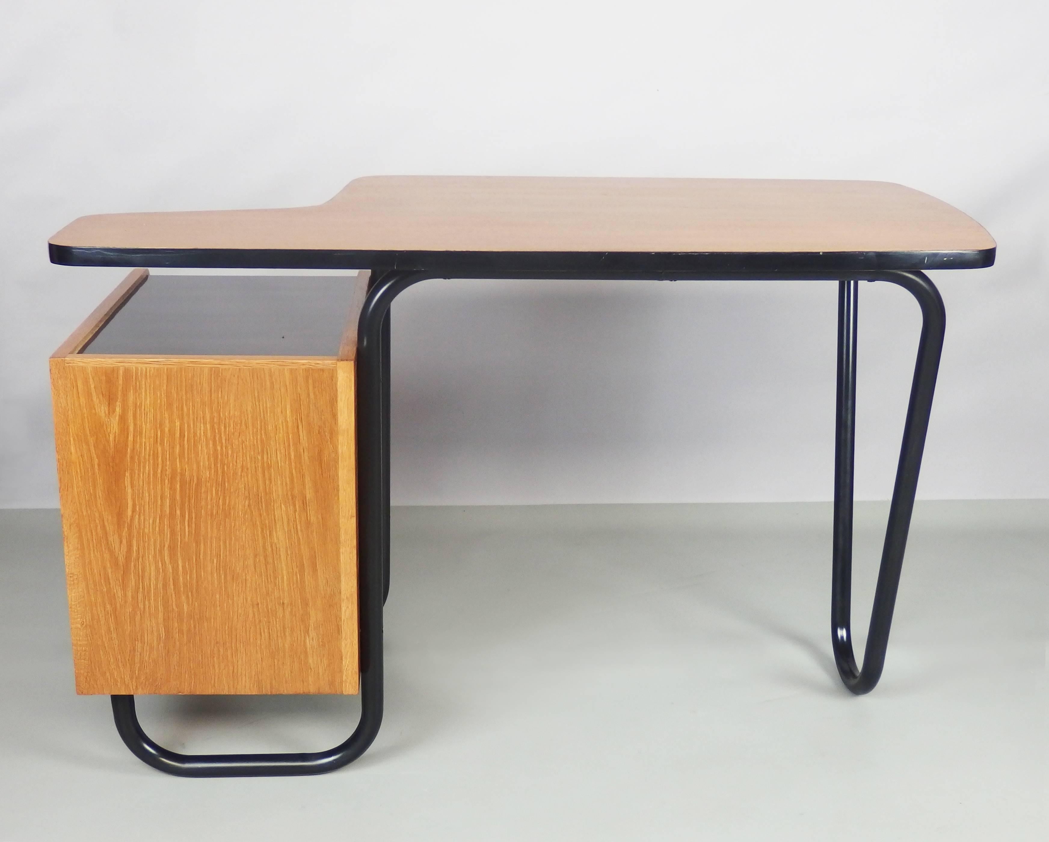 1950s Desk by Jacques Hitier at 1stDibs