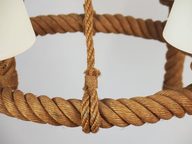 Rope Chandelier by Audoux Minet at 1stDibs