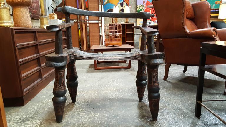 Superb African Senufo Chief's Chair at 1stDibs