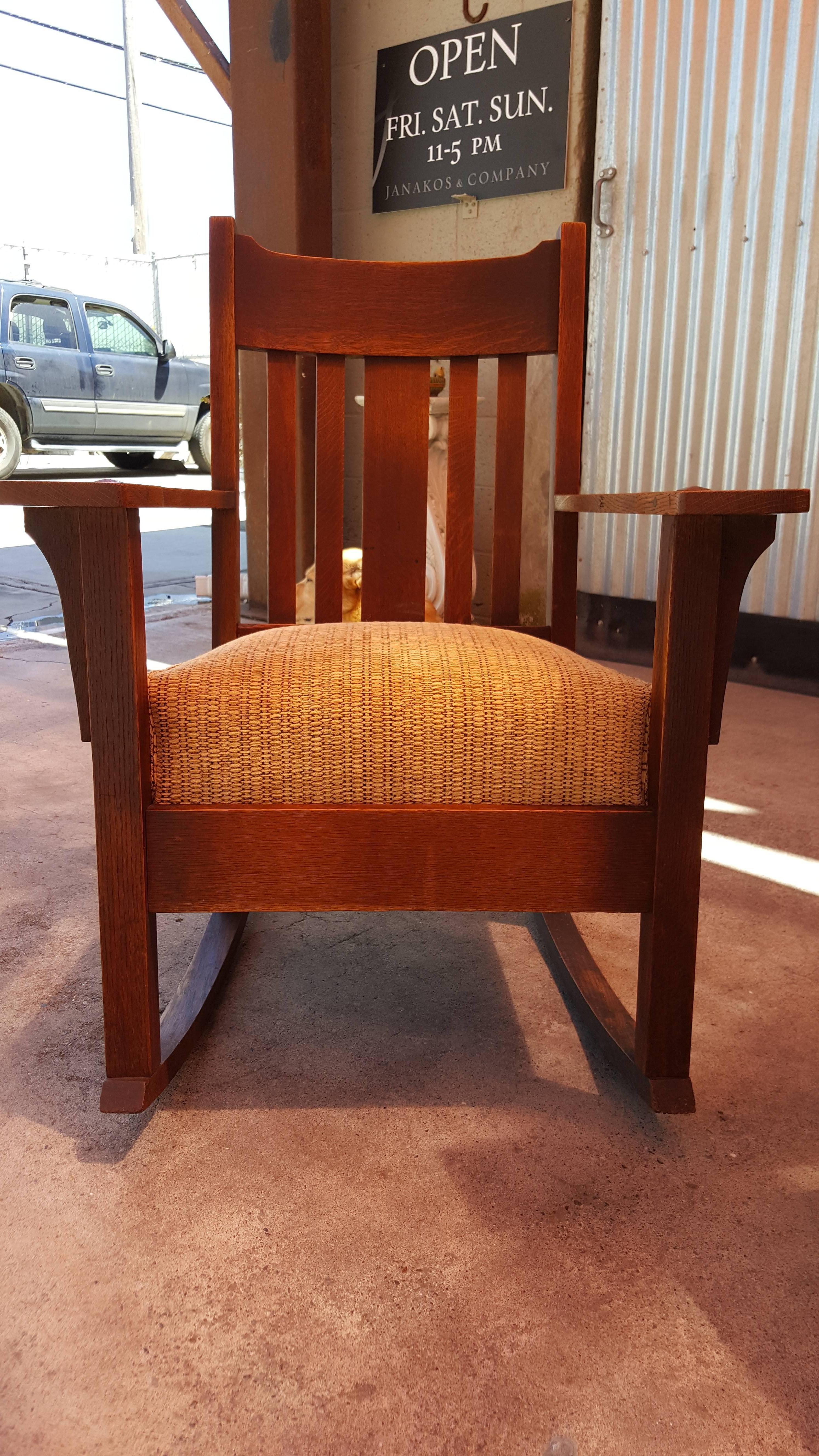 Mission Arts and Crafts Rocker and Armchair by Harden Furniture For ...