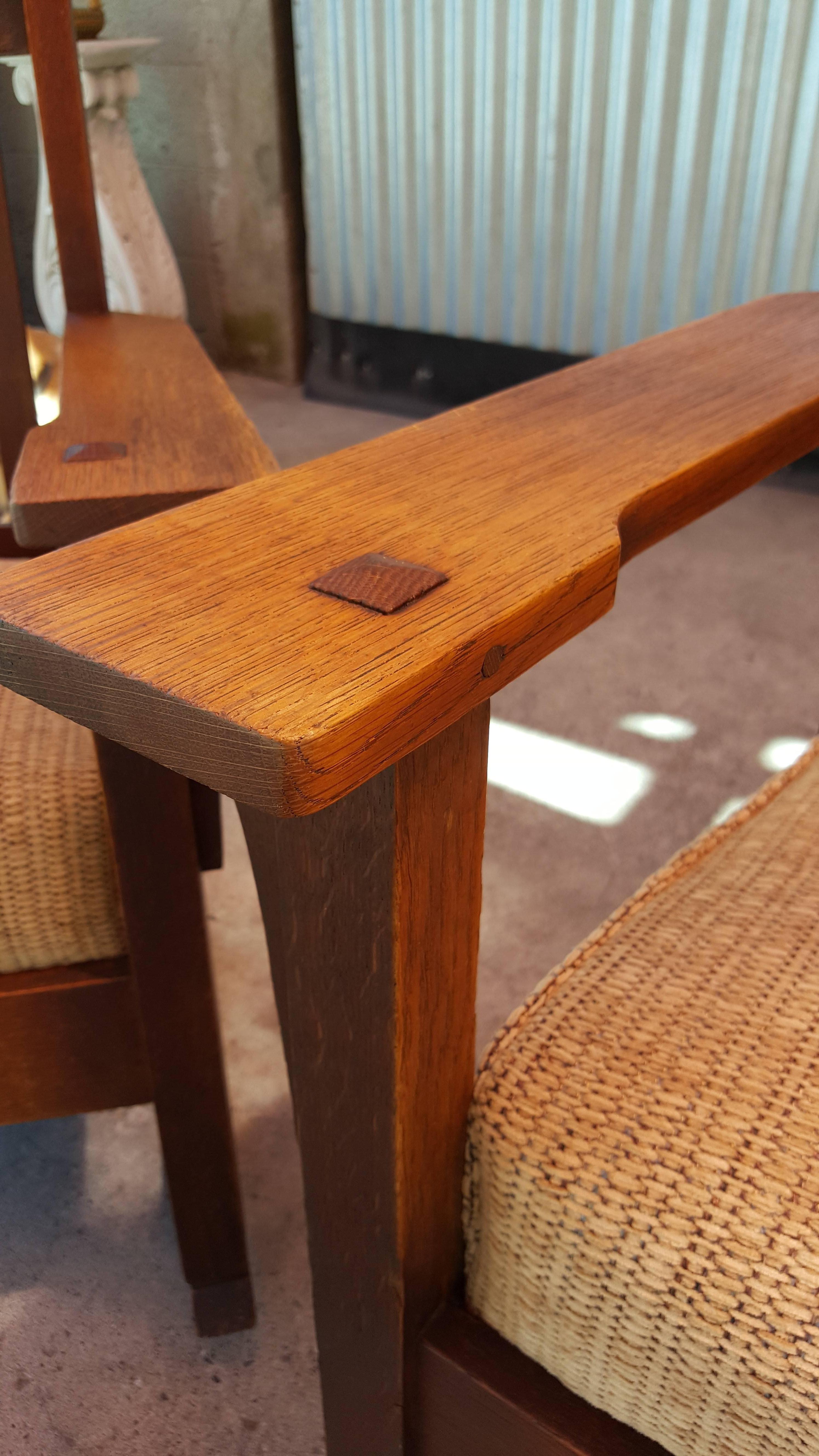 Mission Arts and Crafts Rocker and Armchair by Harden Furniture For ...