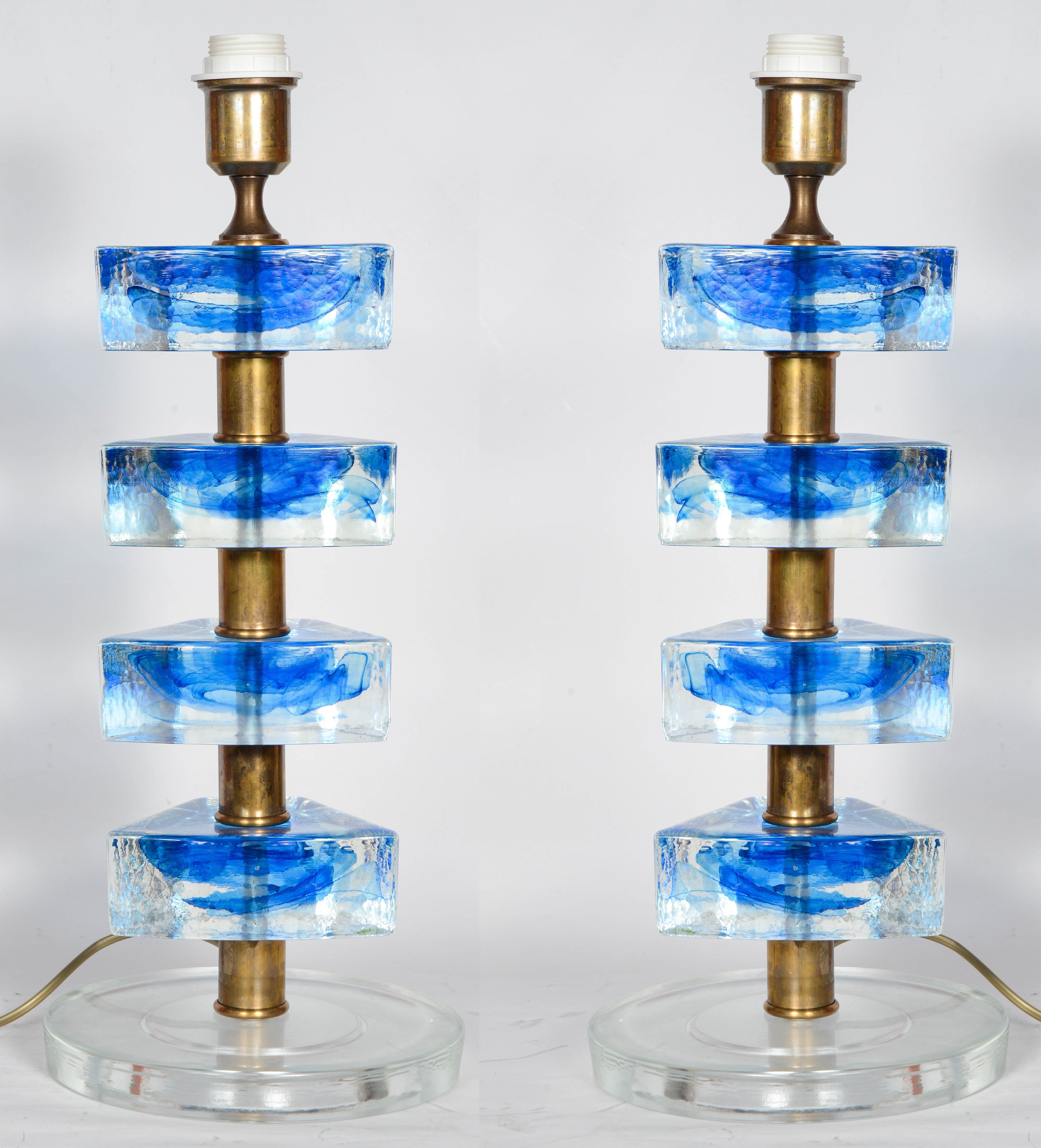 "Pino Signoretto" Murano Glass Table Lamps For Sale at 1stDibs