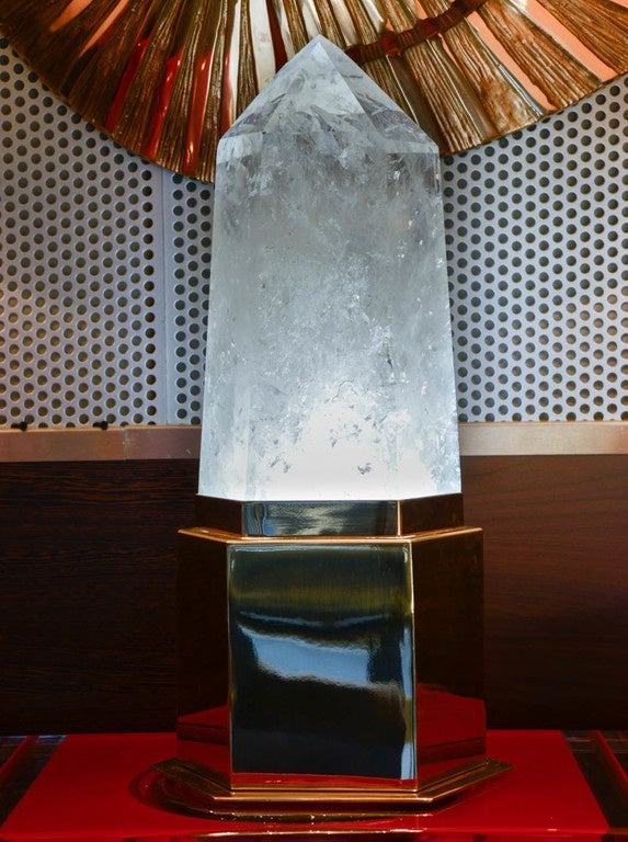 Rock Crystal Table Lamp For Sale at 1stDibs