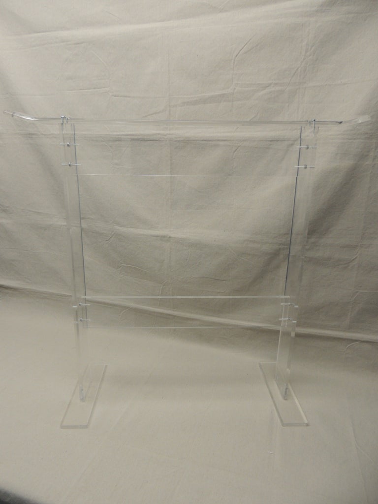 Midcentury Lucite Blanket Stand or Quilt Stand at 1stDibs | blanket stands