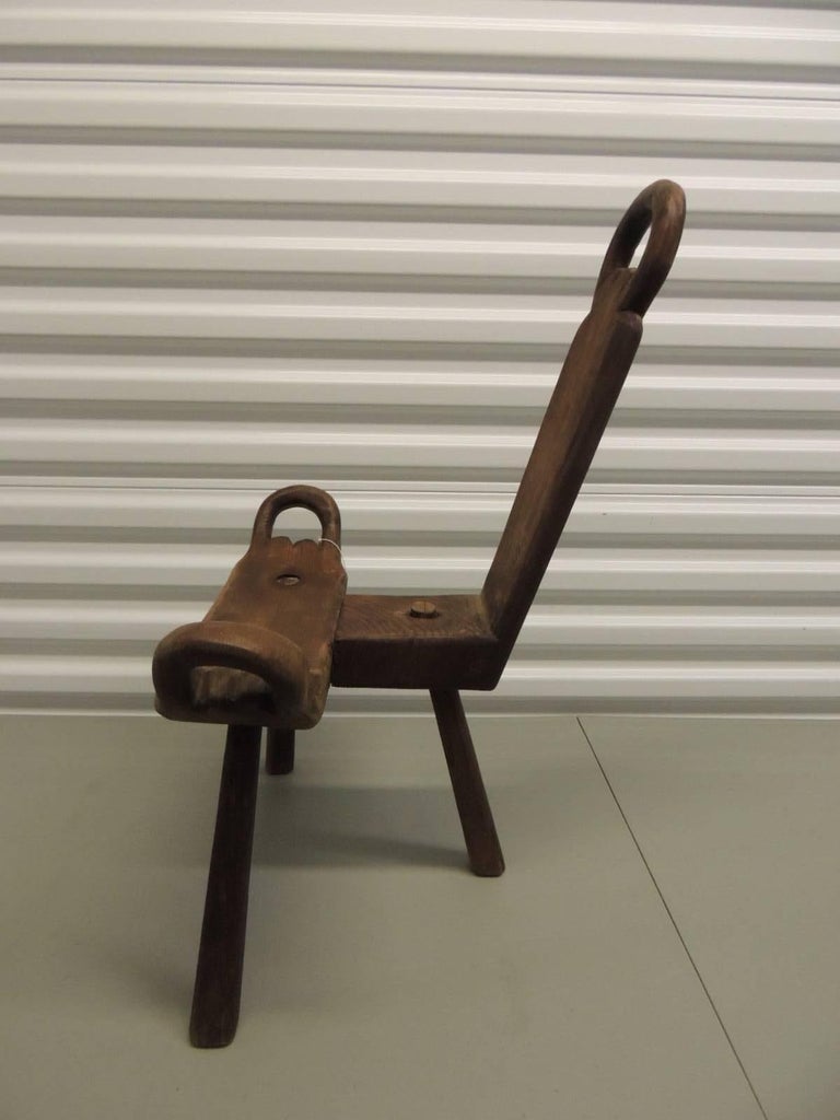 Vintage Primitive African “Birthing” Chair at 1stDibs