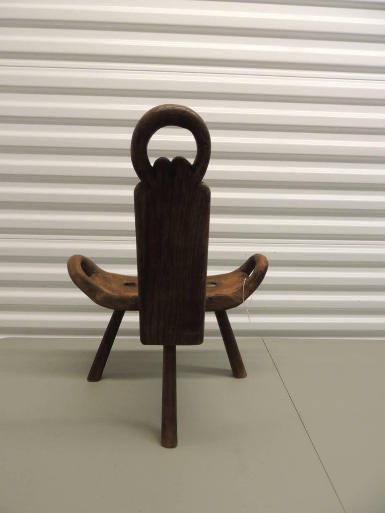 Vintage Primitive African “Birthing” Chair at 1stDibs