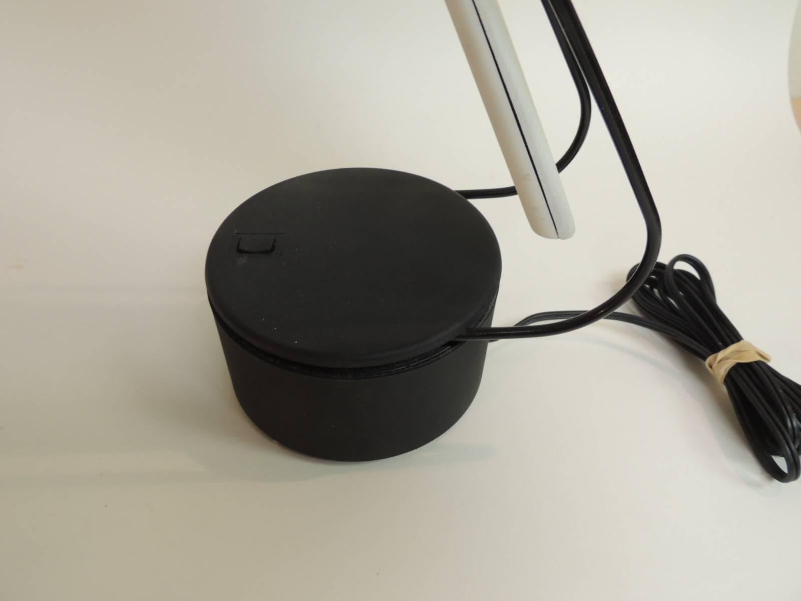 Pair of Vintage Black and White Articulated "Dove" Table Lamps at ...